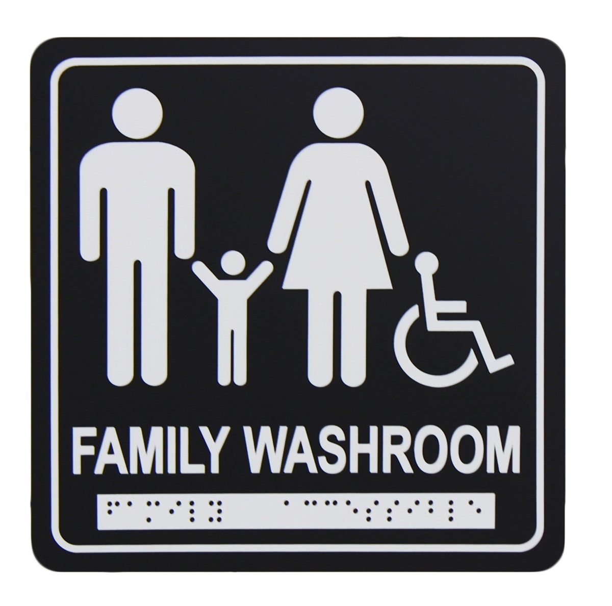 Frost 959 Family & Accessible Washroom Sign | JSL Hardware